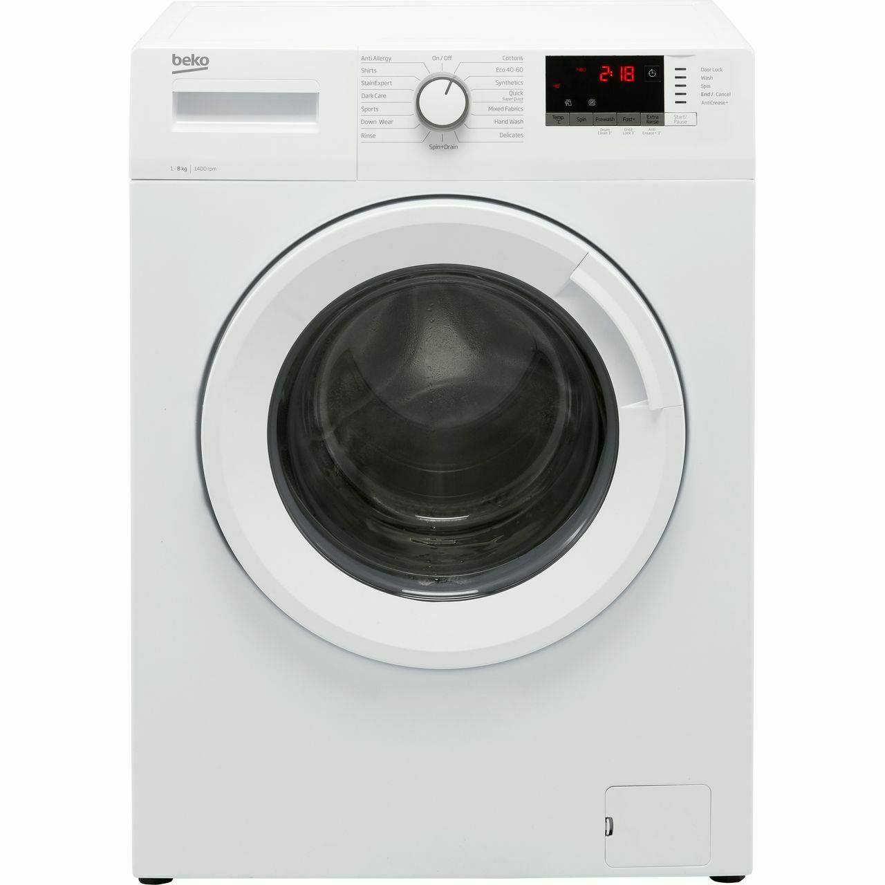 Beko WTK84151W | 8kg Washing Machine with 1400 rpm - White