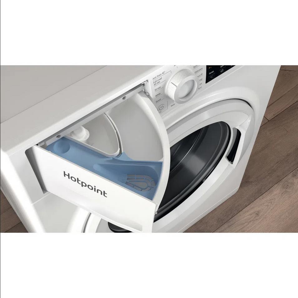 Hotpoint NSWF845CW | 8kg 1400rpm Freestanding Washing Machine - White