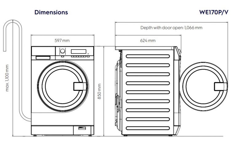 Electrolux WE170P 8kg Professional Washing Machine