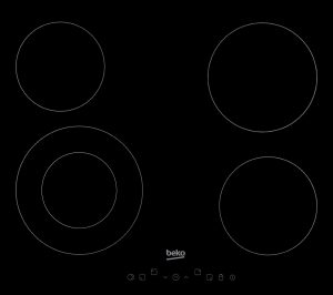 Beko HIC64402T | 58cm Ceramic Hob - Black