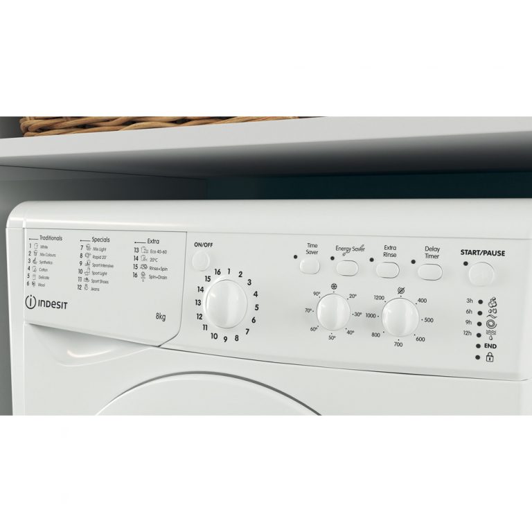 Indesit IWC81251W | 8kg 1200rpm Freestanding Washing Machine - White