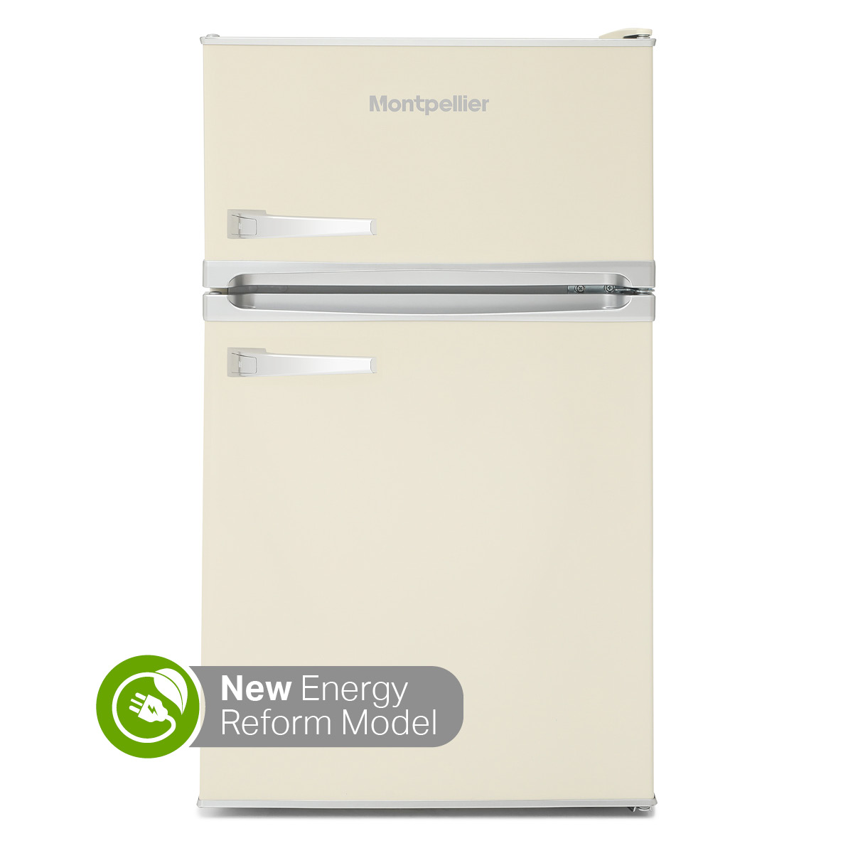Montpellier MAB2035C Undercounter Retro Fridge Freezer - Cream