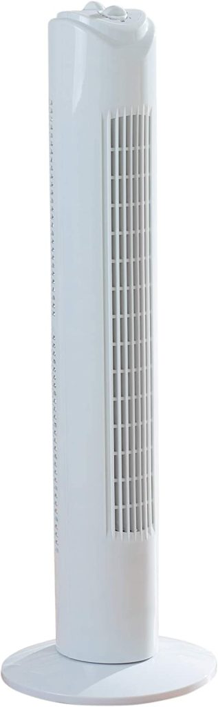 Fine Elements COL1258GE | 32" Portable Floor Fan 3 Speed Settings - White