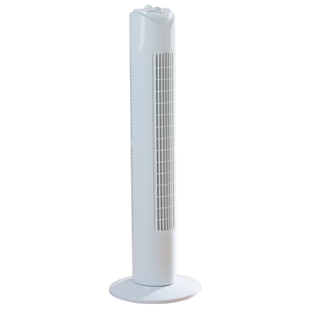Fine Elements COL1258GE | 32" Portable Floor Fan 3 Speed Settings - White