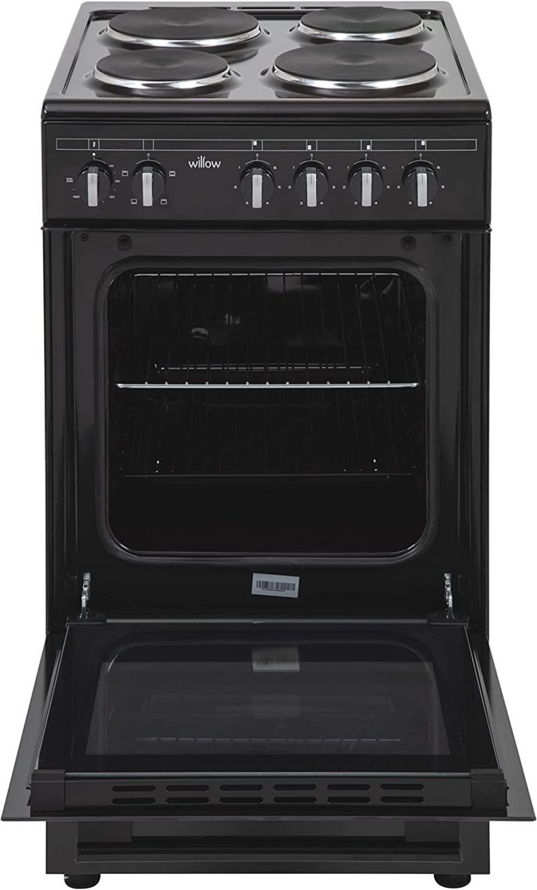 Willow WSE50B | 50cm Wide Single Oven Cooker - Black